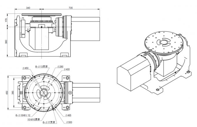 Double Axis Rotating Welding Positioner Table Top Welding Positioner ...