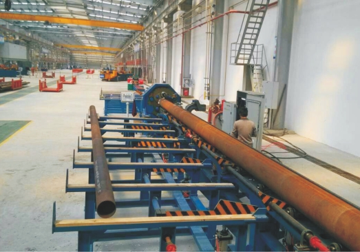 Integrated Cutting And Beveling Machine Pipe Preparation Line